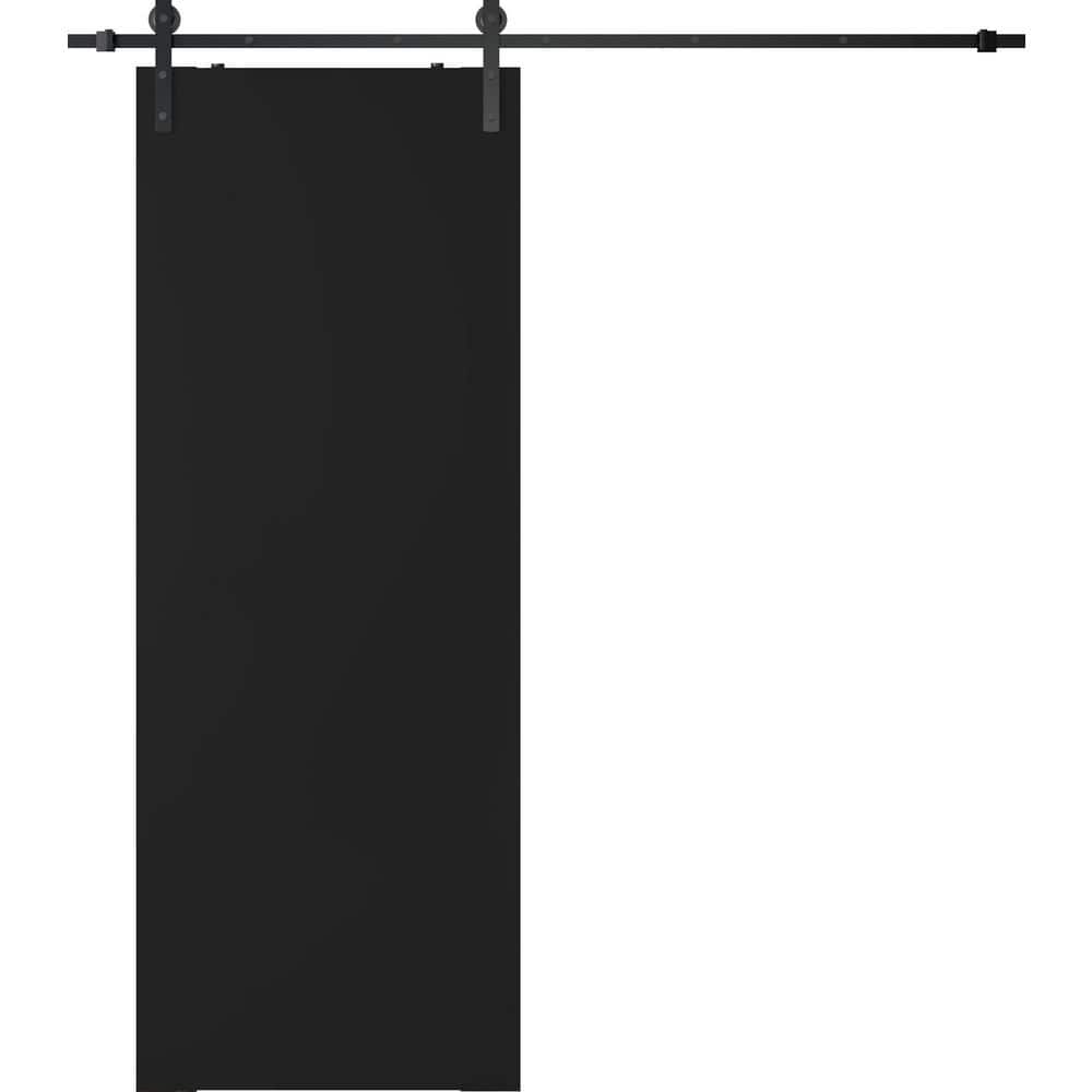 Belldinni Optima 36 in. x 96 in. Black Matte Manufactured Wood w ...