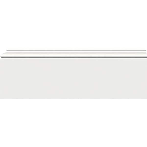 Ekena Millwork 5 in. x 1/2 in. x 96 in. Speed Base Moulding, PVC ...