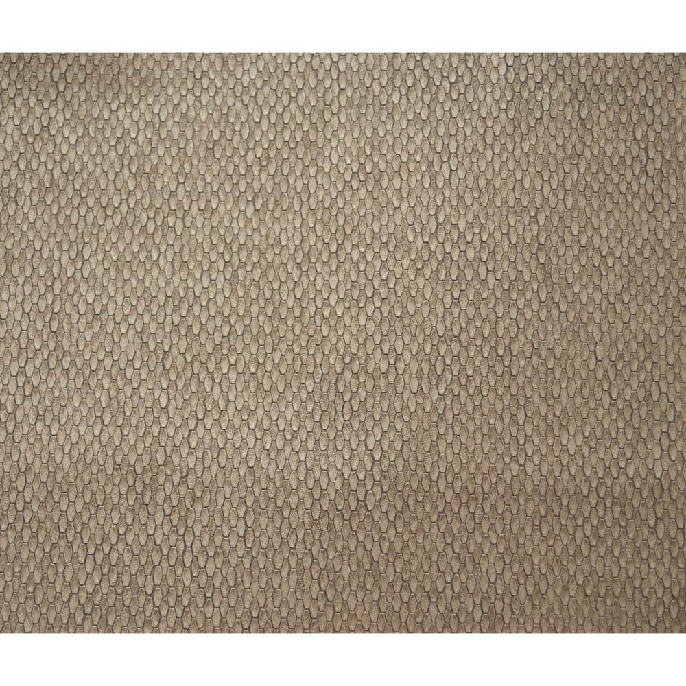 York Wallcoverings Burnished Copper Stretched Hexagons Vinyl Paper ...