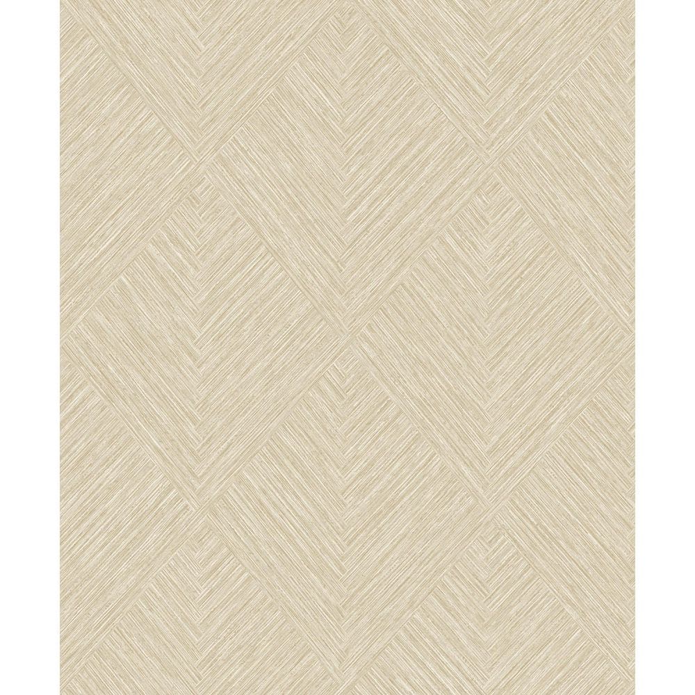Chesapeake Hollis Light Brown Textured Diamond Wallpaper Sample 4191 ...