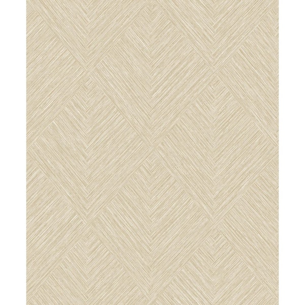 Chesapeake Hollis Light Brown Textured Diamond Wallpaper Sample 4191 ...