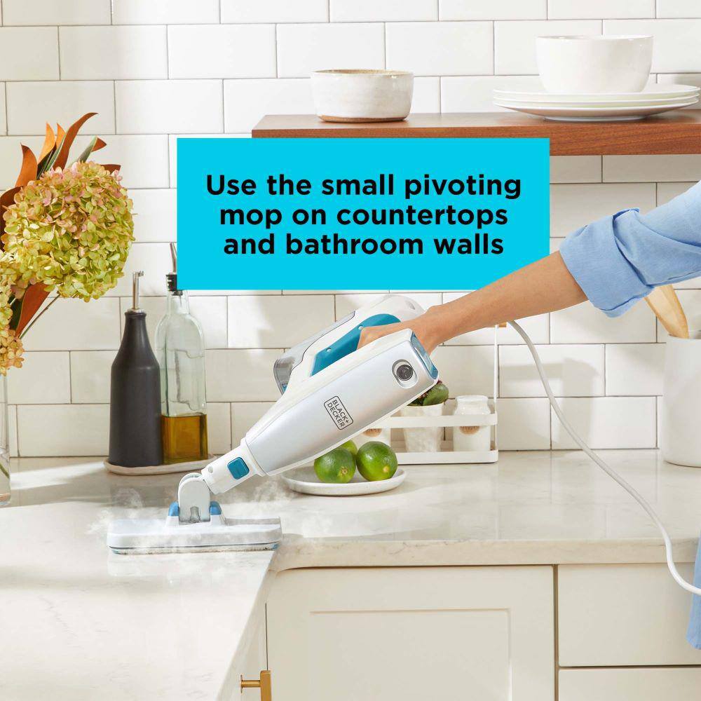 Black Decker Steam Mop Cleaning System With 6 Attachments