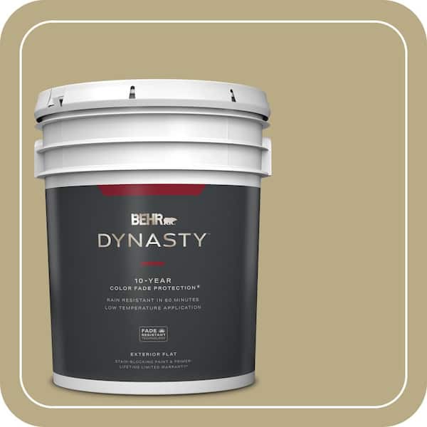 BEHR DYNASTY 5 gal. #PPU8-08A Makrut Lime Flat Exterior Stain-Blocking ...