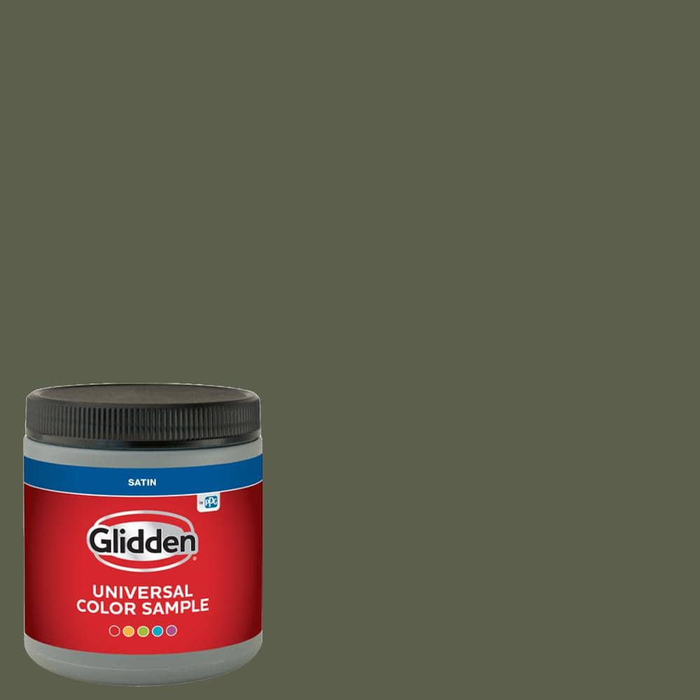 Glidden 8 oz. PPG1127-7 Fresh Basil Satin Interior Paint Sample PPG1127 ...