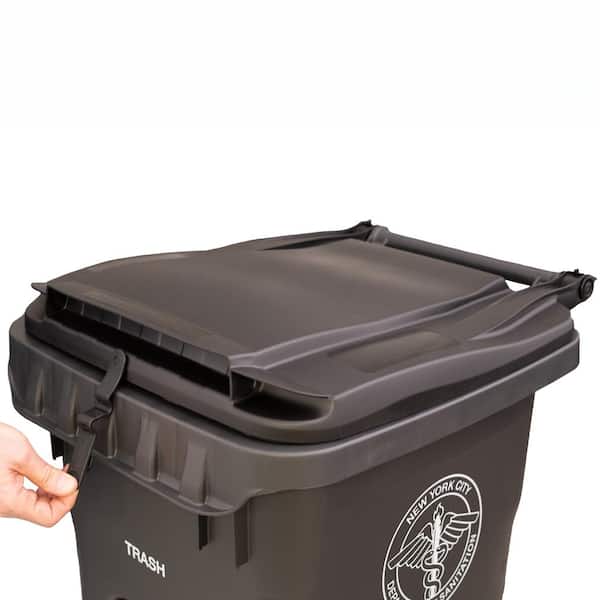 Large Plastic Trash Containers Large Outdoor Trash Bin With Wheels