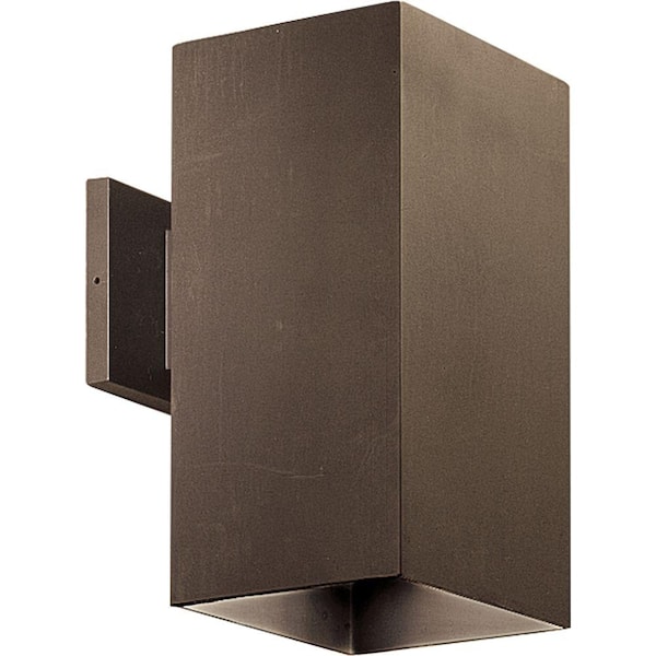 Progress Lighting Square Collection 6" Antique Bronze Aluminum Outdoor ...