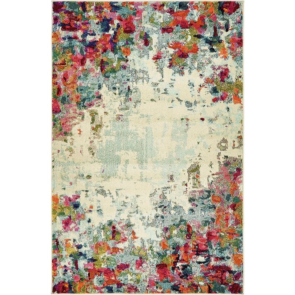 Unique Loom Chromatic Joyous Multi 4' 0 x 6' 0 Area Rug 3139858 - The ...