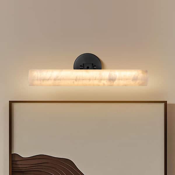 YUYI 18 in. 1-Light Black Wall Sconce, Vanity Light, Modern Wall Light ...