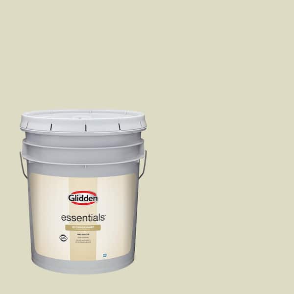 Glidden Essentials 5-gal. PPG1114-2 River Reed Satin Exterior Paint ...