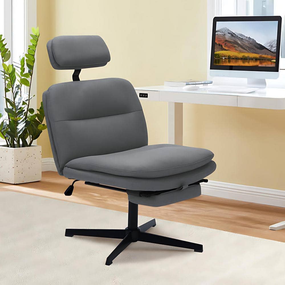 Homy Casa Alintoner Fabric Modern Upholstered Swivel Executive Chair ...