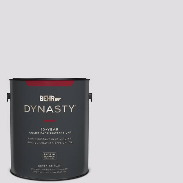 BEHR DYNASTY 1 gal. #N100-1 Enigma Flat Exterior Stain-Blocking Paint ...