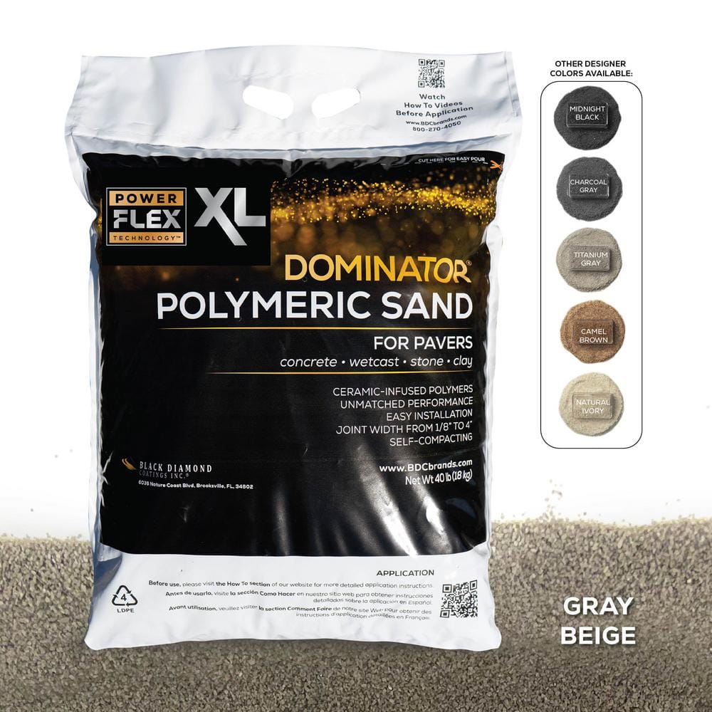 DOMINATOR 40 lbs. XL Polymeric Sand Gray Beige DPSXL40GB - The Home Depot