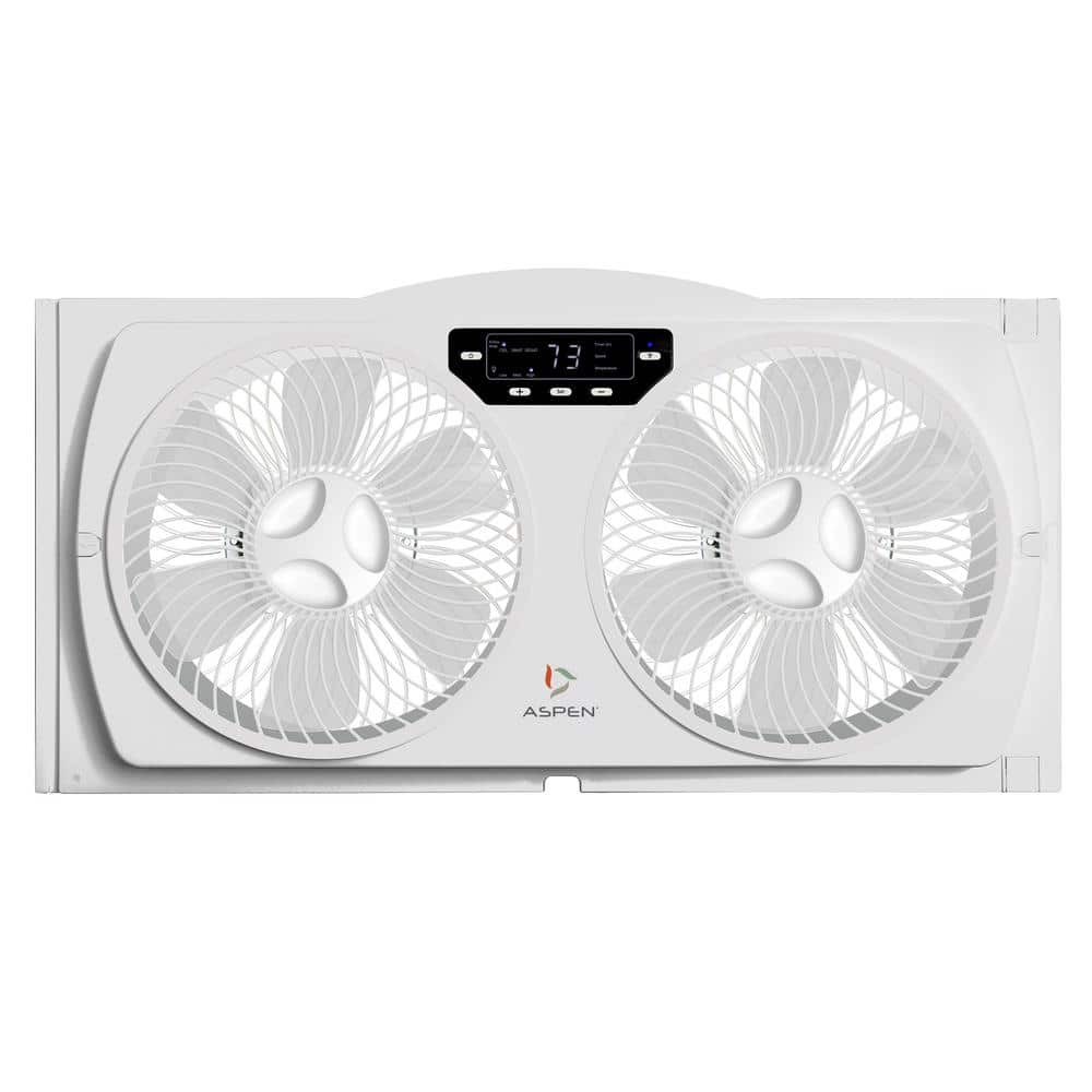 ASPEN Smart Wi-Fi Window Fan with Washable and Removeable Blades and ...