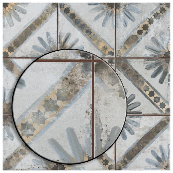 13x13 Marrakech Grey Ceramic Tile 5 Print Variations Harmonia Kings ...