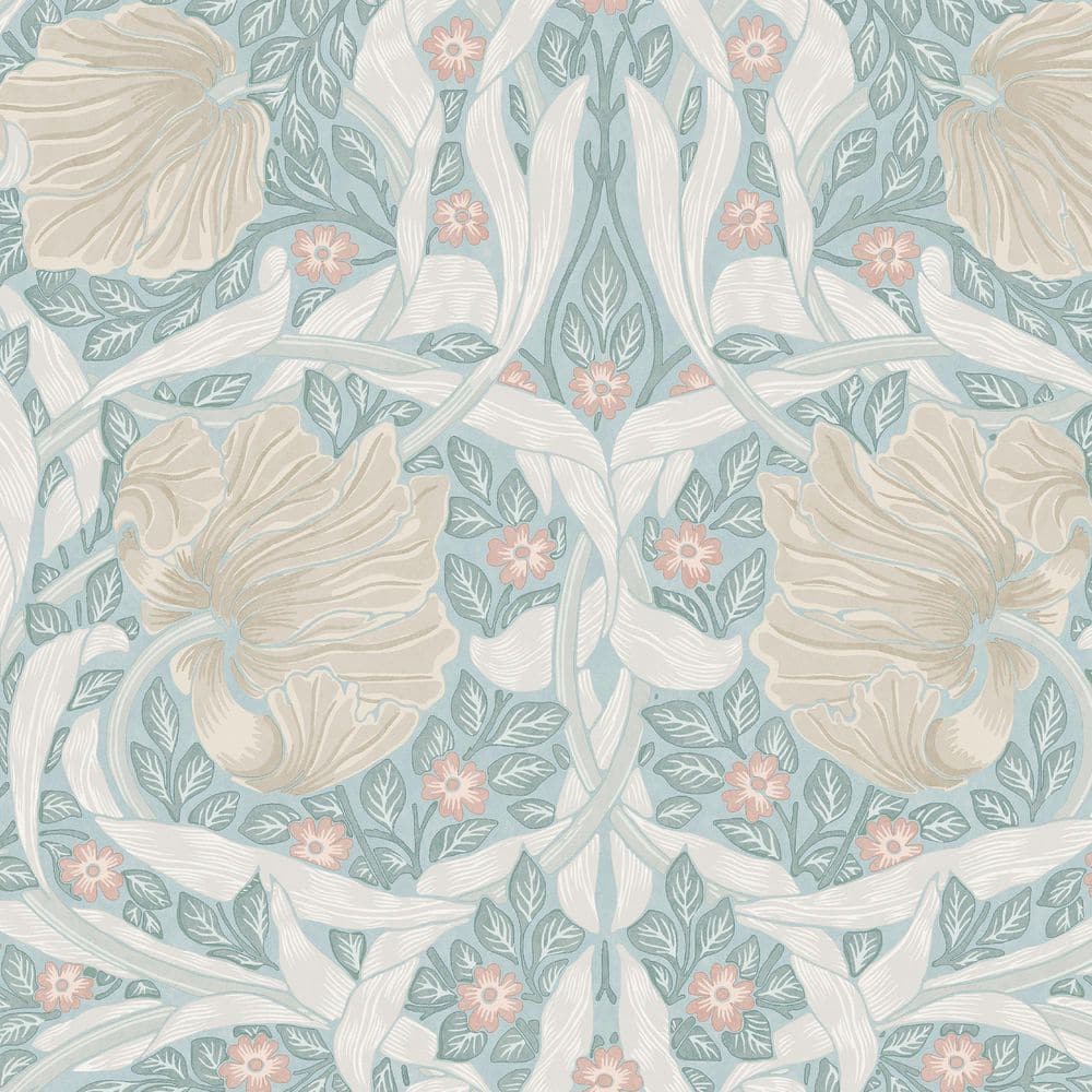Graham & Brown William Morris at Home Pimpernel Ocean Wallpaper 140507 ...