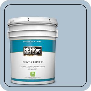 BEHR ULTRA 1 qt. #S510-2 Boot Cut Satin Enamel Exterior Paint & Primer ...