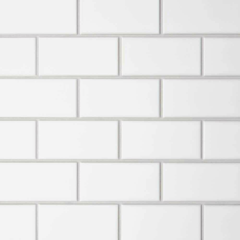 Bedrosians Le Cafe 12 in. x 12 in. White Porcelain Mosaic Tile (9.25 sq ...