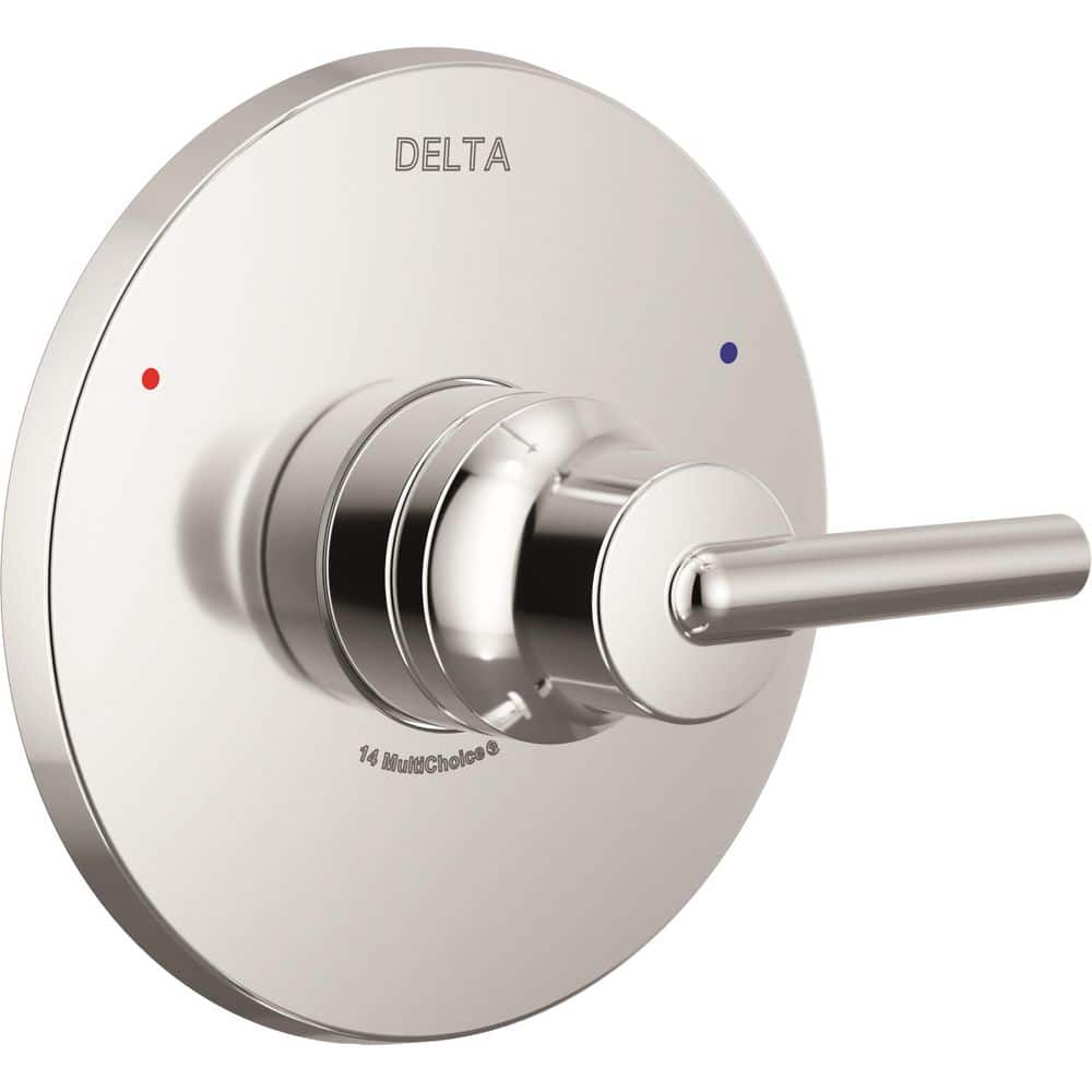 Delta Trinsic 1-Handle Wall-Mount Valve Trim Kit in Chrome (Valve Not ...