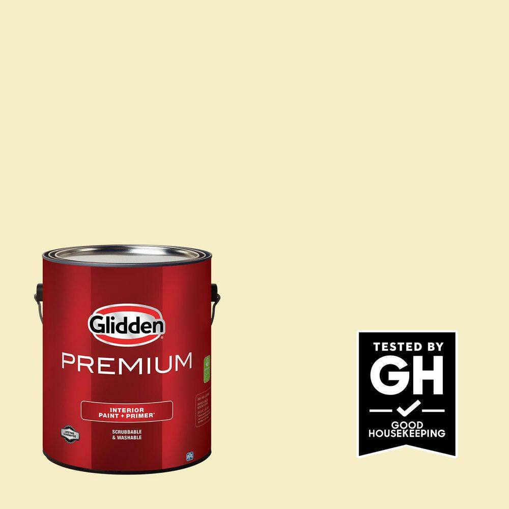 Glidden Premium 1 gal. PPG1108-2 Silk Star Eggshell Interior Paint ...