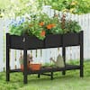 LUE BONA Raised Garden Bed, Elevated Wood Planter Box Stand for ...