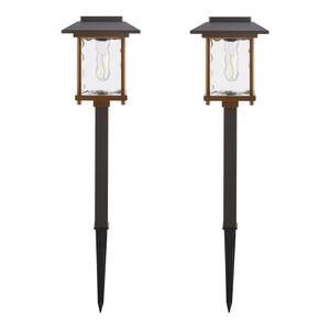 Hampton Bay Laurelview 14 Lumen Black LED Weather Resistant Outdoor ...