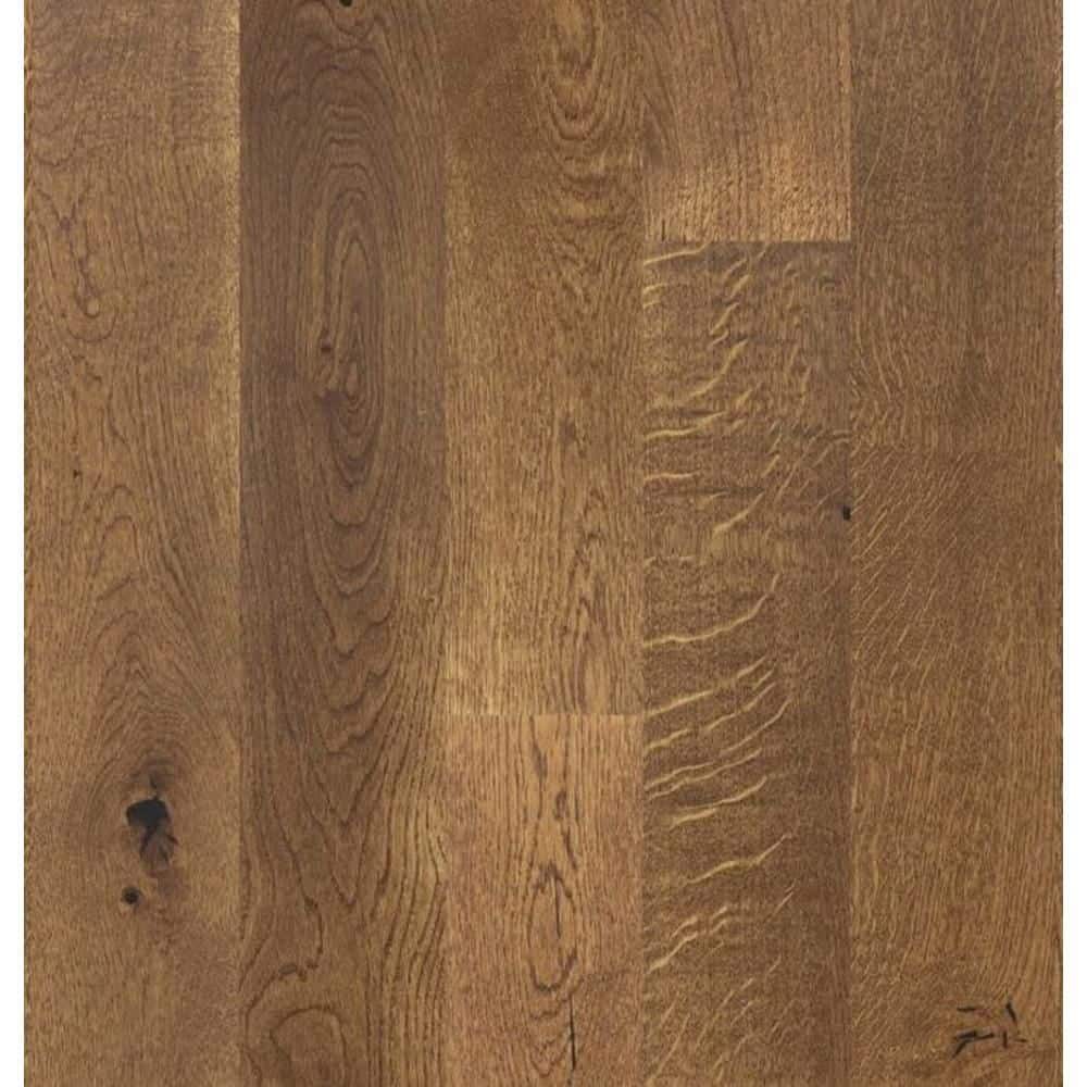 CENTURY FLOORING Prefinished Harvest Oak 1/2 in. T x 5.4 in. W Tongue ...