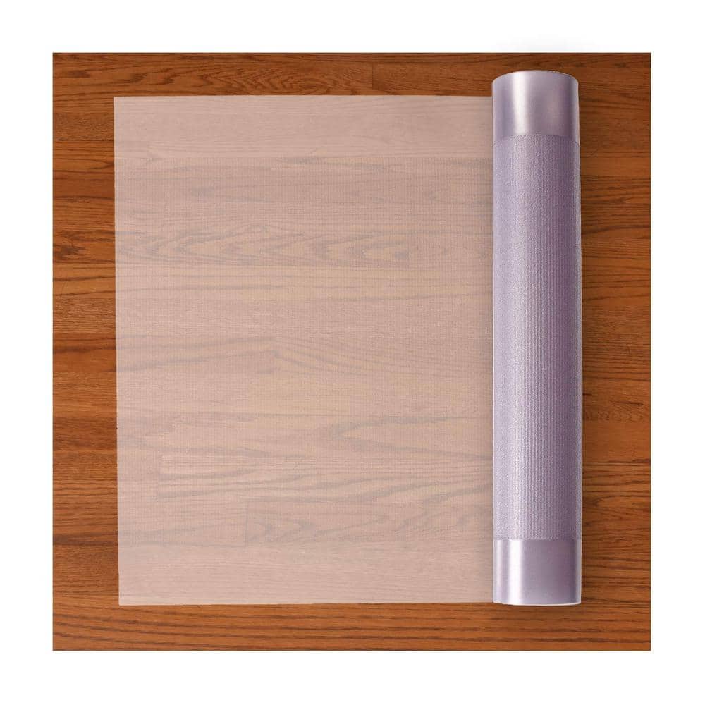 Resilia 27 in. x 6 ft. Clear Premium American Modern Plastic Floor ...