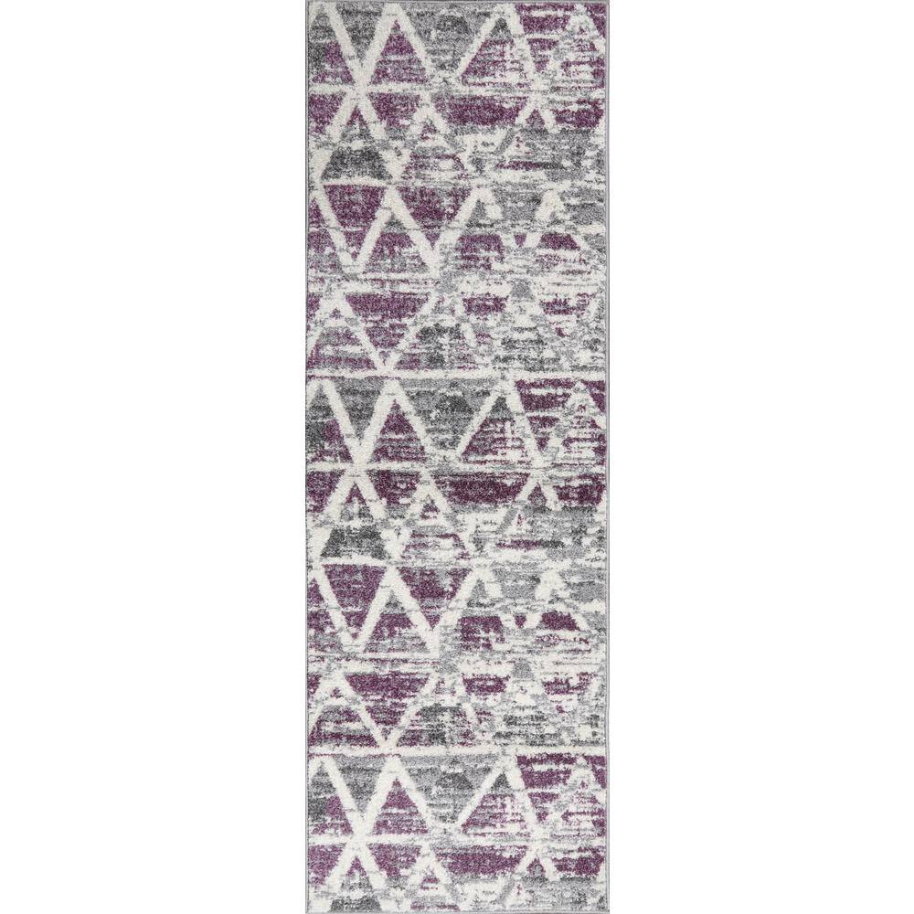 L'Baiet Oakleigh Purple 2 ft. x 6 ft. Runner Rug CH950Z26 - The Home Depot