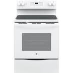 GE 30 in. 5.3 cu. ft. Electric Range with Self-Cleaning Convection Oven ...