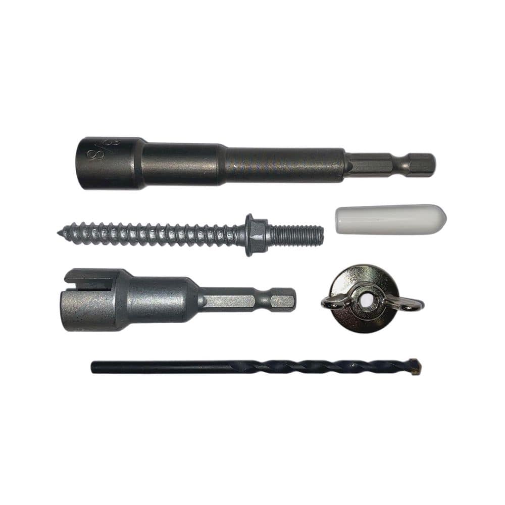 150-Pack 1/4 in. x 2 1/4 in. Direct Mount Screw Installation Kit HD5 ...