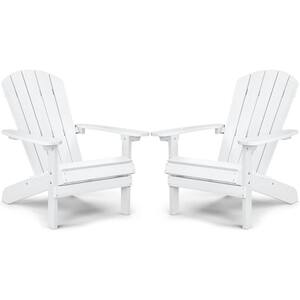 YEFU Classic Purple Plastic Outdoor Patio Adirondack Chair (Set of 2 ...