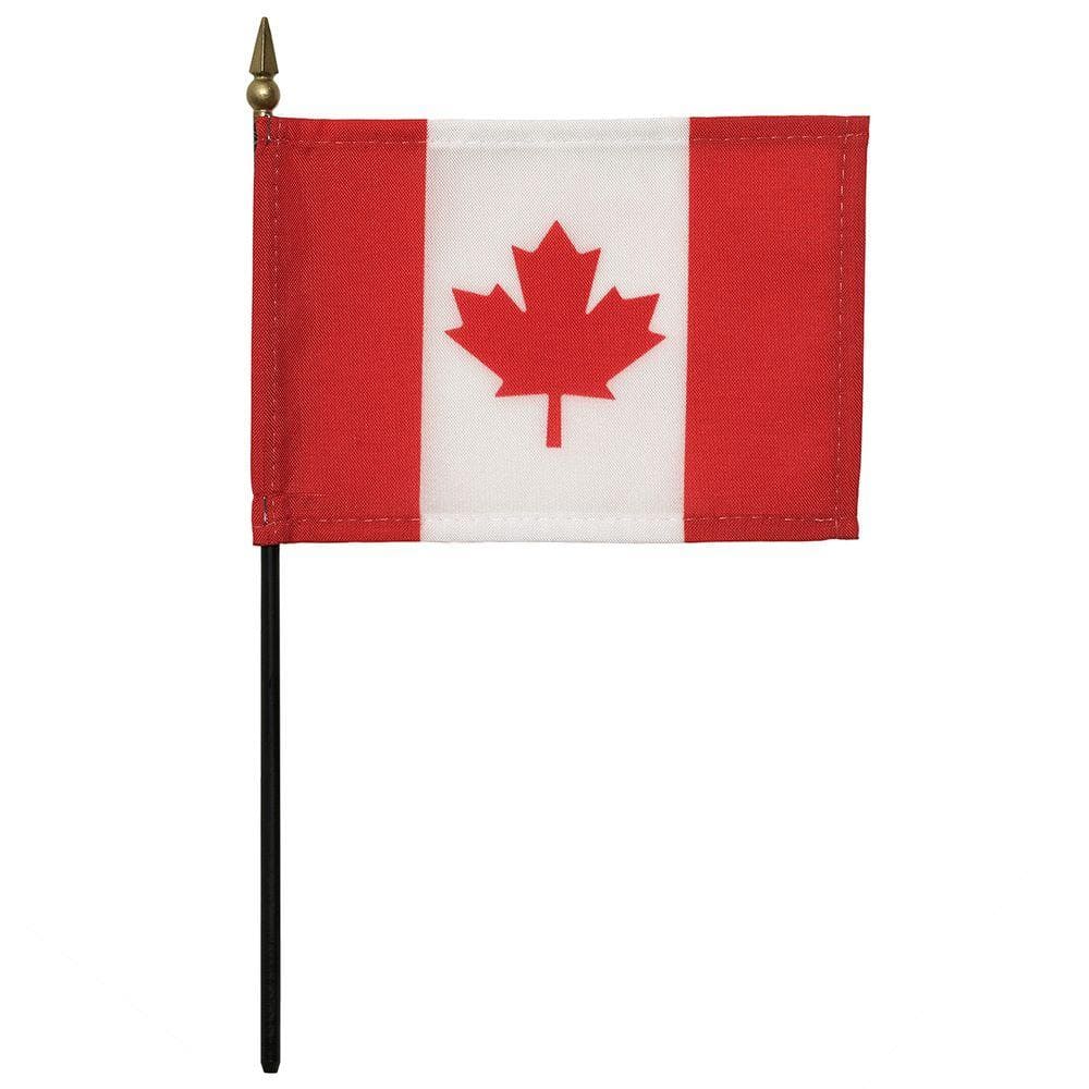 Valley Forge Flag 4 in. x 6 in. Canada Stick Flag CXP4D - The Home Depot