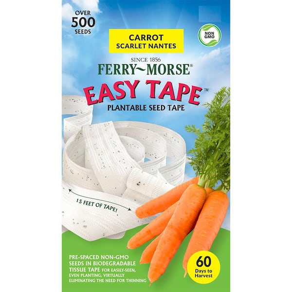 Ferry-Morse Seed Tape Carrot Nantes Coreless Seed 7184 - The Home Depot