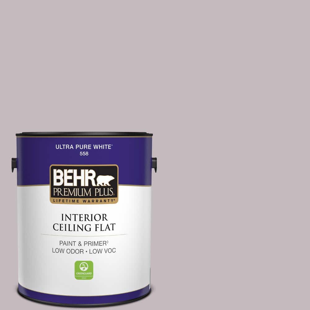 BEHR PREMIUM PLUS 1 gal. #N110-2 Mulberry Stain Ceiling Flat Interior ...