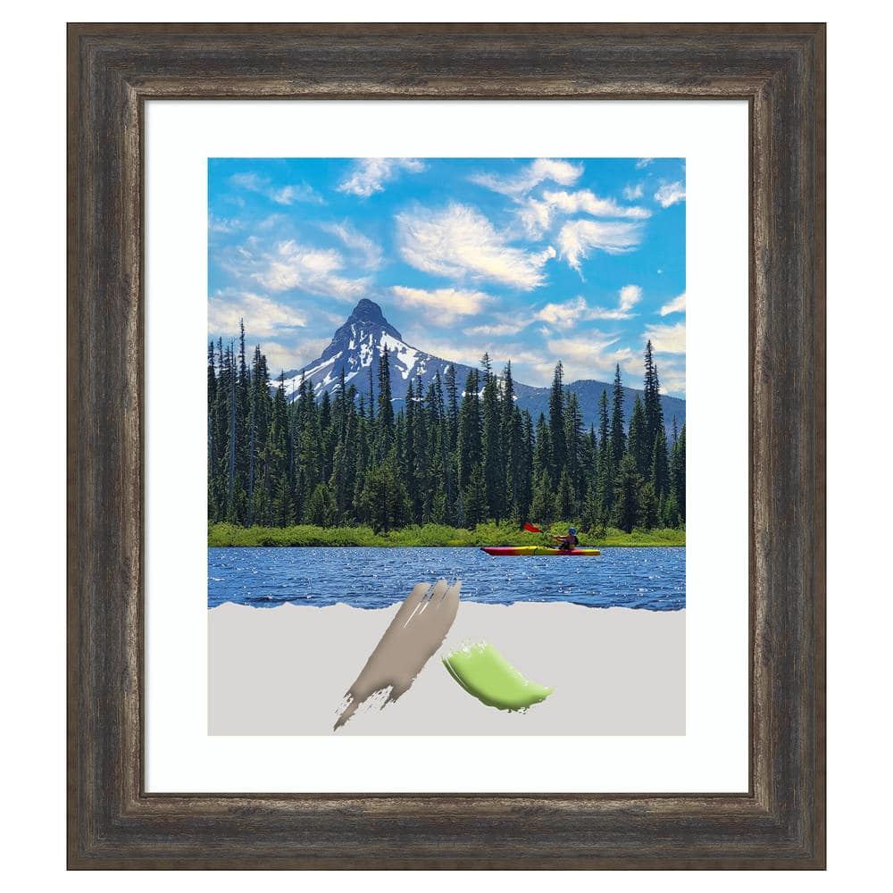 Amanti Art Alta Rustic Char Picture Frame Opening Size 20 x 24 in ...
