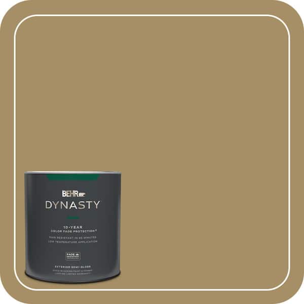 BEHR DYNASTY 1 qt. #350F-6 Fossil Butte Semi-Gloss Exterior Stain ...