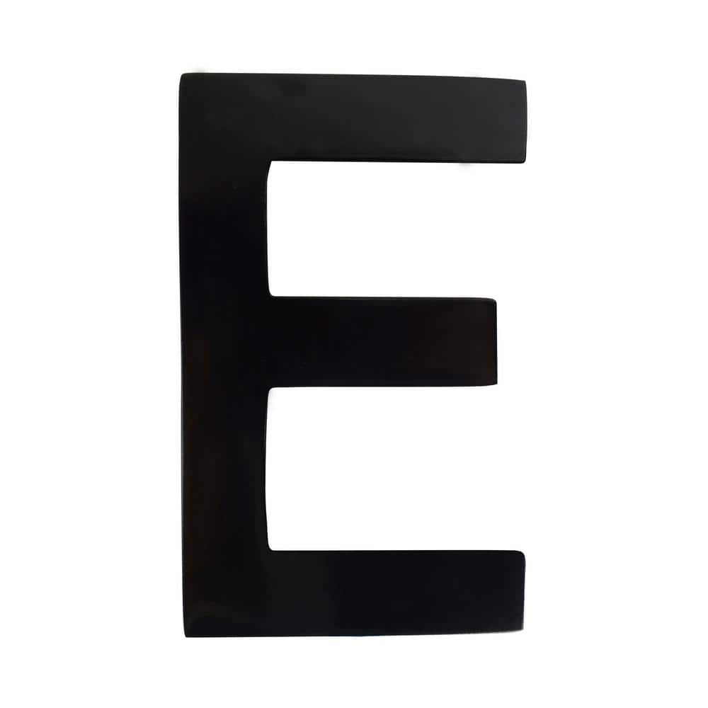 Reviews for Architectural Mailboxes 4 in. Black Floating House Letter E ...