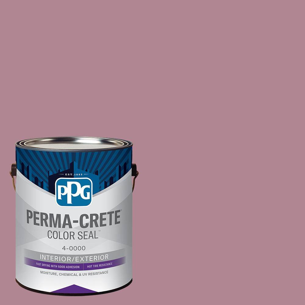 Perma-Crete Color Seal 1 gal. PPG1045-5 Keepsake Rose Satin Interior ...