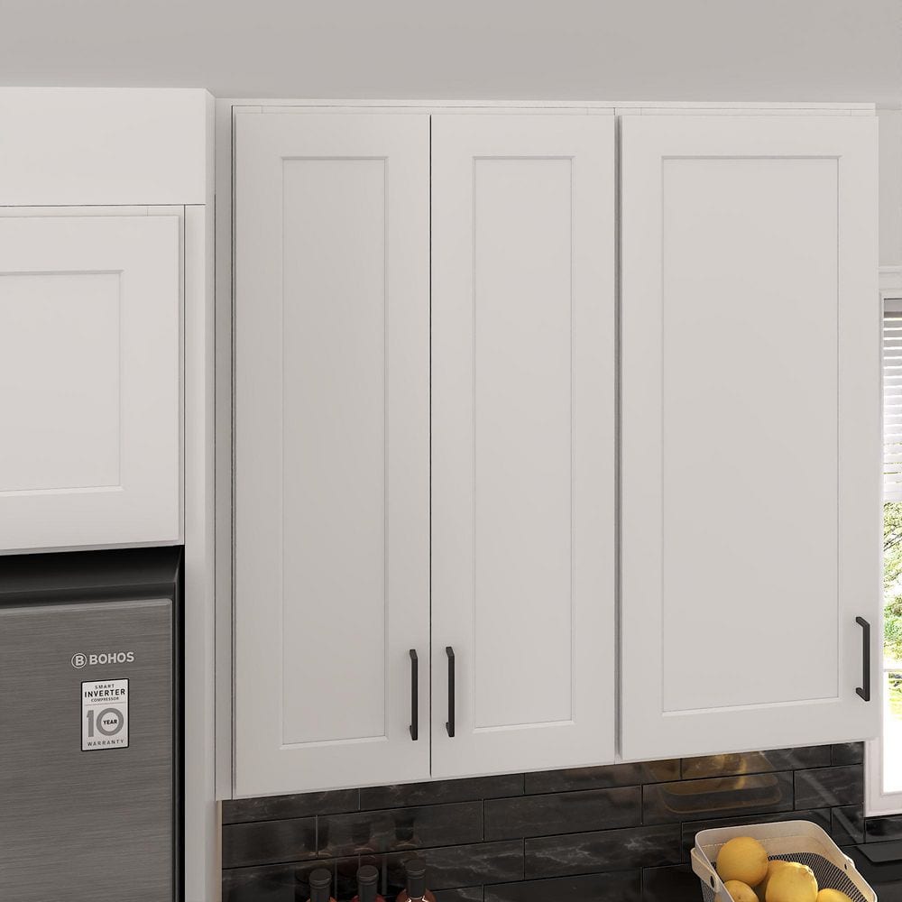 Furinno 24 in. W x 12 in. D x 42 in. H Ready to Assemble Wall Kitchen ...