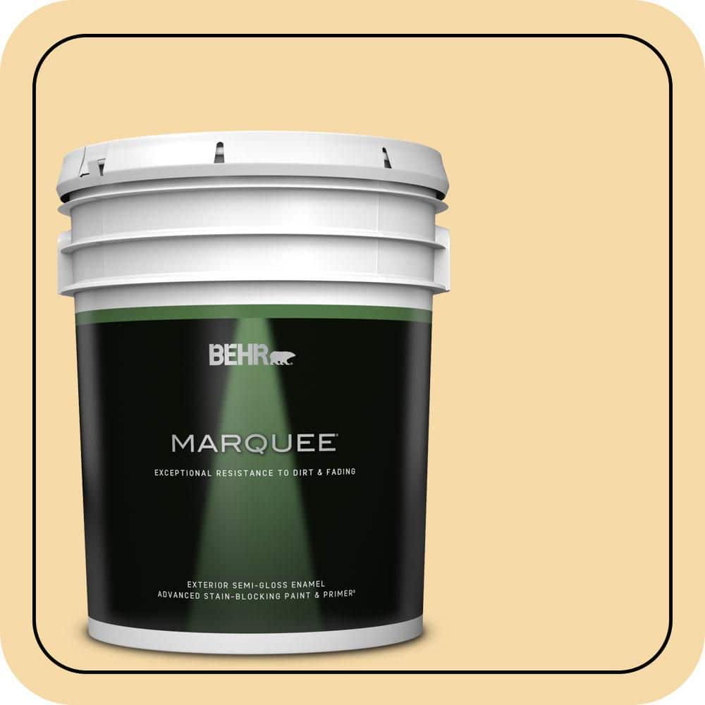 BEHR MARQUEE 5 gal. #QE-26 Fireflies Semi-Gloss Enamel Exterior Paint ...