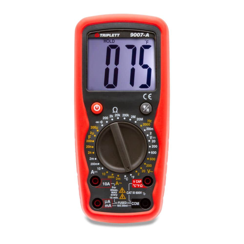 TRIPLETT Industrial Digital Multi-Meter 9007A - The Home Depot