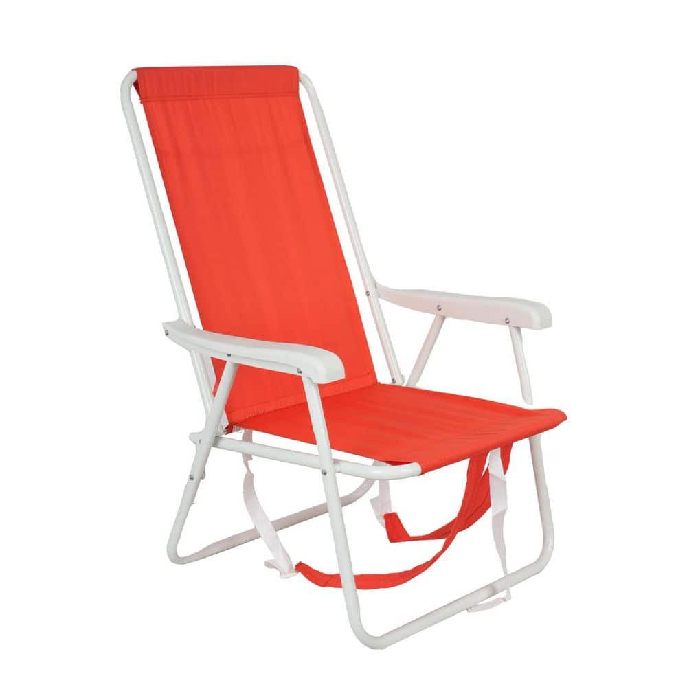 Low Beach Chairs with Pouch Straps Folding Lightweight Reclining ...