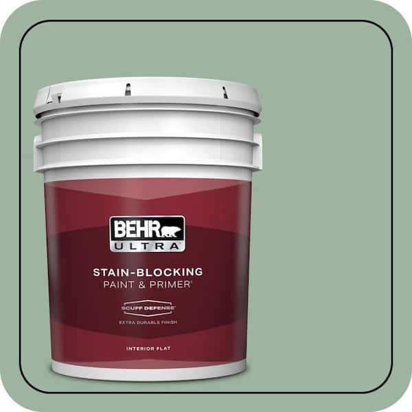 BEHR ULTRA 5 gal. #S410-4 Copper Patina Extra Durable Flat Interior ...