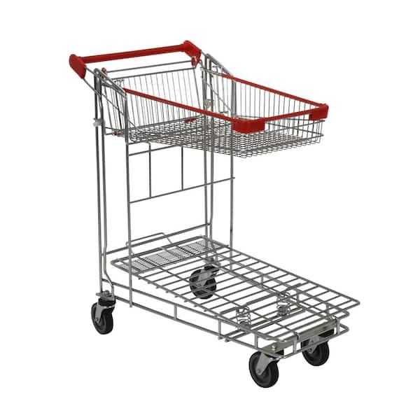 Vestil 36 in. x 17 in. x 40 in. Nestable Wire Cart WIRE-S - The Home Depot