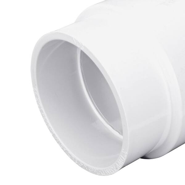 Buy PVC Increaser/Reducer Adapter, 3 in. DWV/SCH40 Hub X 4 in. S&D Hub ...