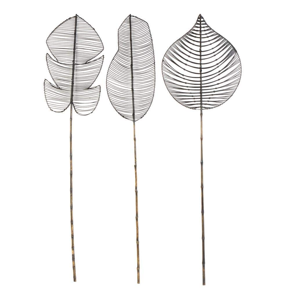 Litton Lane Tall Palm Leaf Woven Stick Natural Foliage with Varying ...