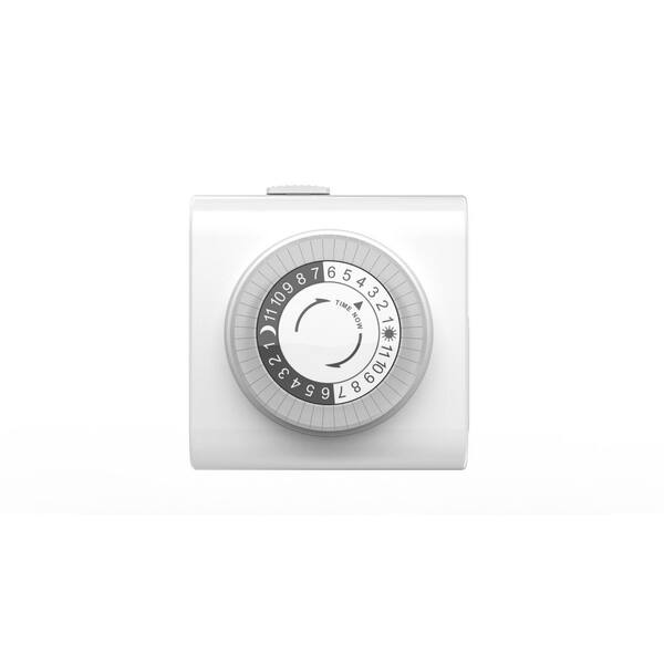 Defiant 24 Hour Indoor Plug In Basic Mechanical Timer TM 022 The Home Defiant 24 Hour Indoor Plug In Basic Mechanical Timer TM 022 The Home