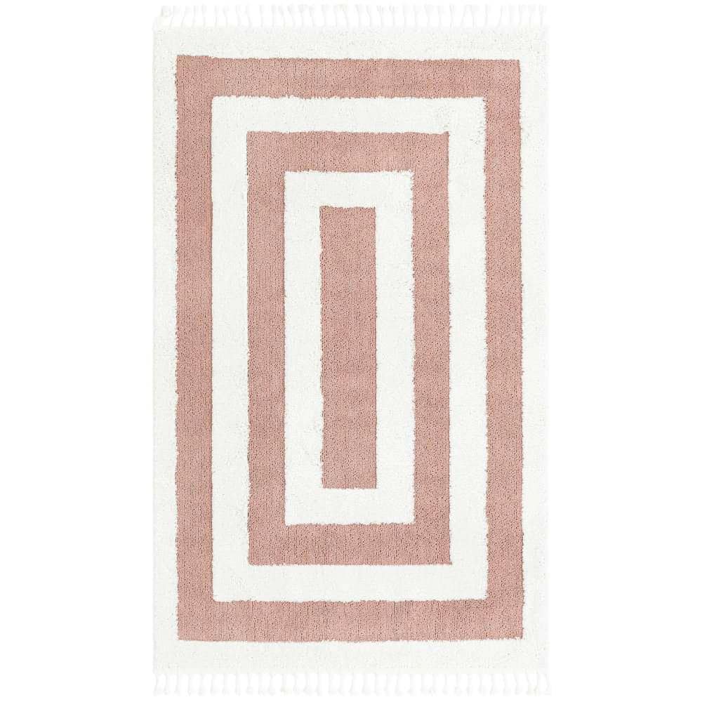Unique Loom Boho Mimi Pink 5 ft. 3 in. x 8 ft. Area Rug 3188579 - The ...