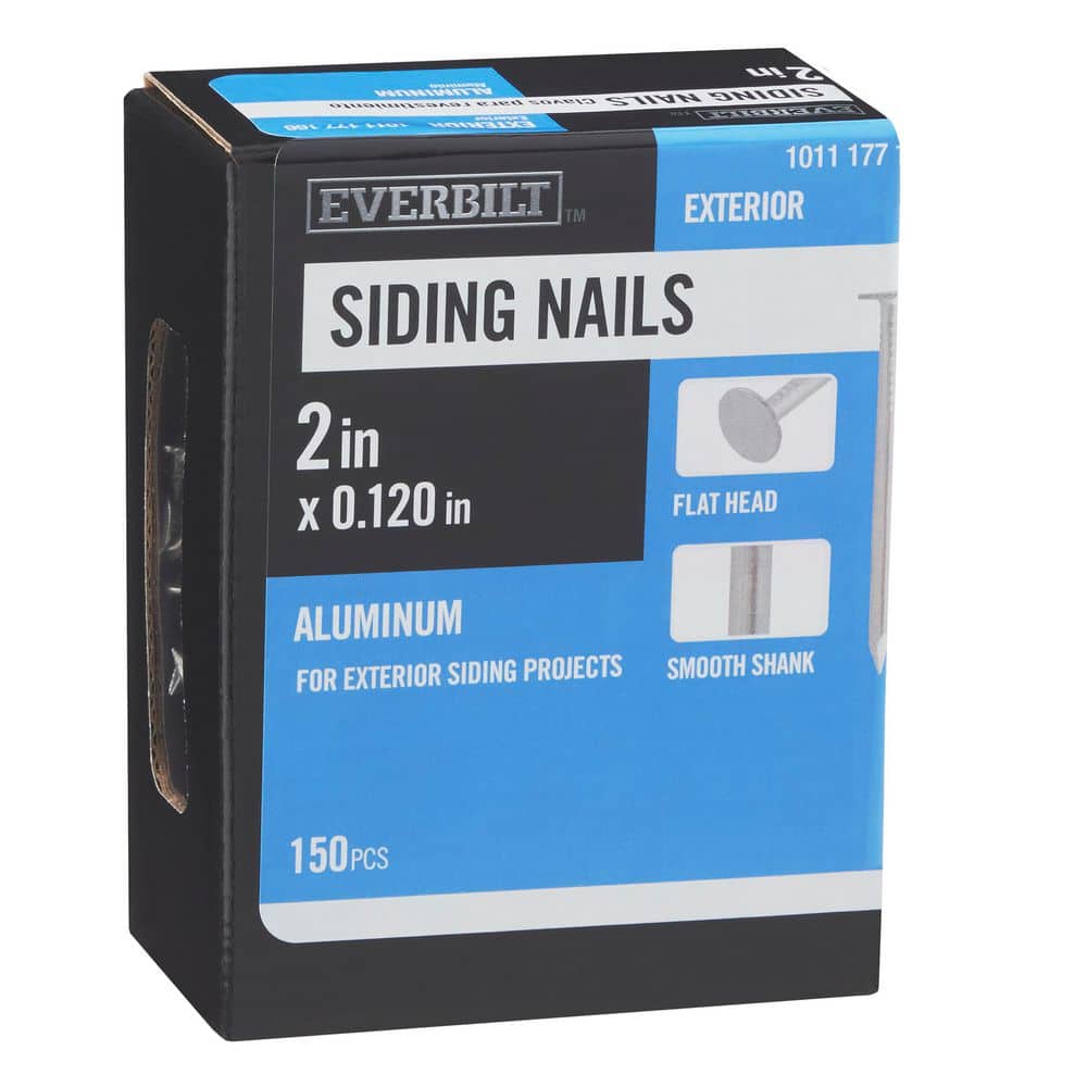 Everbilt 2 in. x 6D Smooth Shank Aluminum Nail 0.5 lbs. (150-Count ...