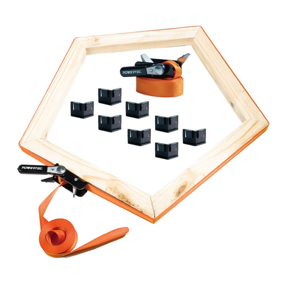 ‎POWERTEC 15 ft. Adjustable Band Clamp for Woodworking-Strap Clamp with ...